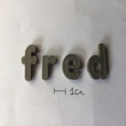 3D file FRED lowercase 3D letters STL file 📁 ・3D printer model to ...