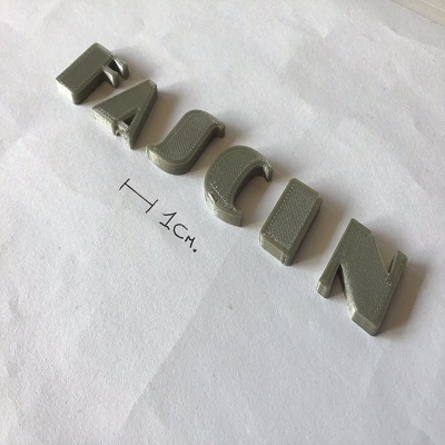 3D file FASCINATE uppercase 3D letters STL file 📁 ・3D printer model to ...