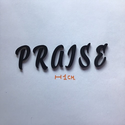 Archivo 3D Archivo STL de las letras mayúsculas de PRAISE en 3D 👽・Plan ...