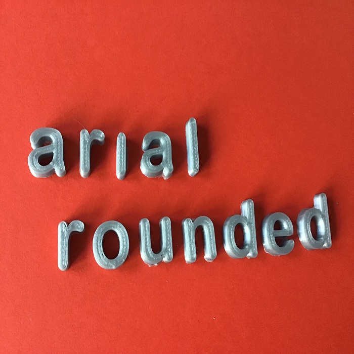📁 ARIAL ROUNDED font uppercase and lowercase 3D letters STL file・ 3D ...