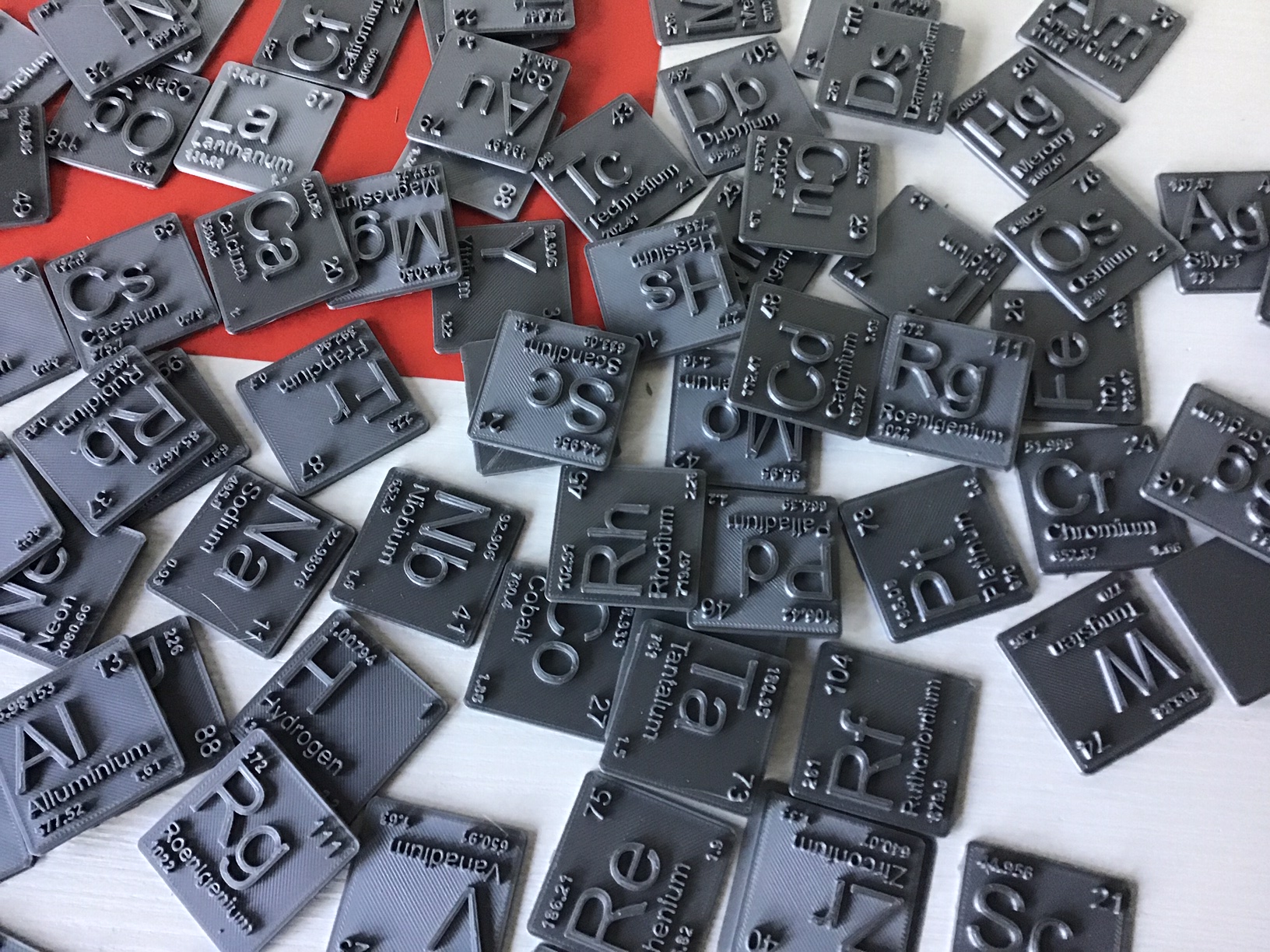 3D file Periodic Table of Elements blocks chemistry - 118 elements ...