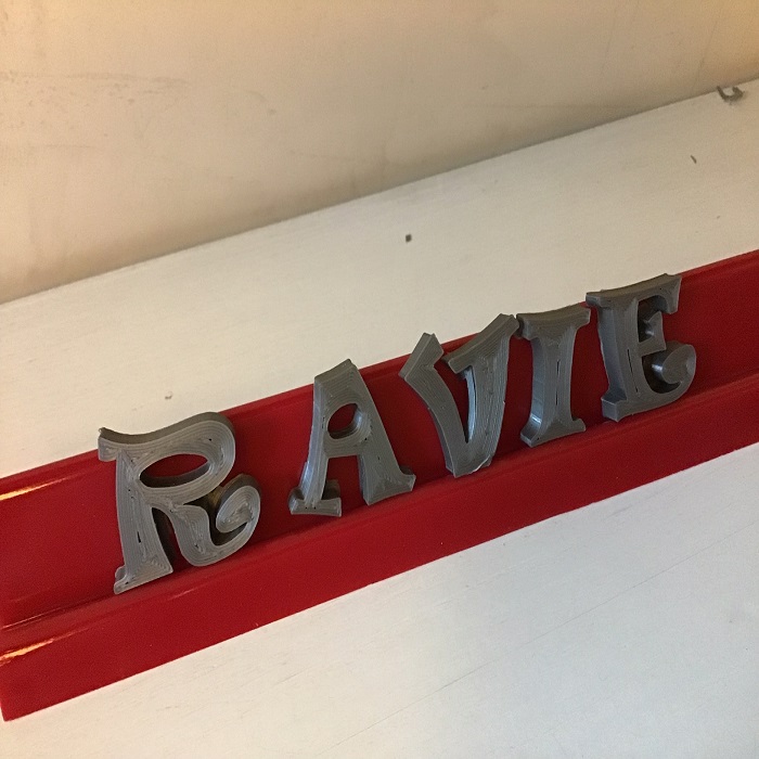 📁 RAVIE font uppercase 3D letters STL file・ 3D File for ・Cults