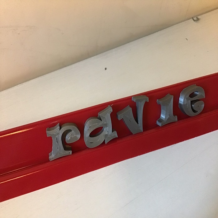 3D file RAVIE font lowercase 3D letters STL file 📁 ・Model to download ...