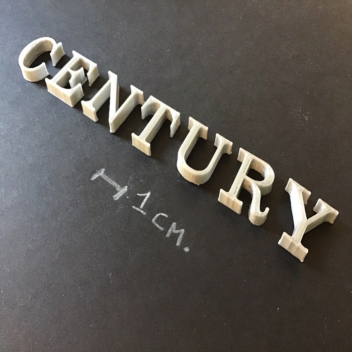 3D file CENTURY font uppercase 3D letters STL file 📁 ・3D print design ...