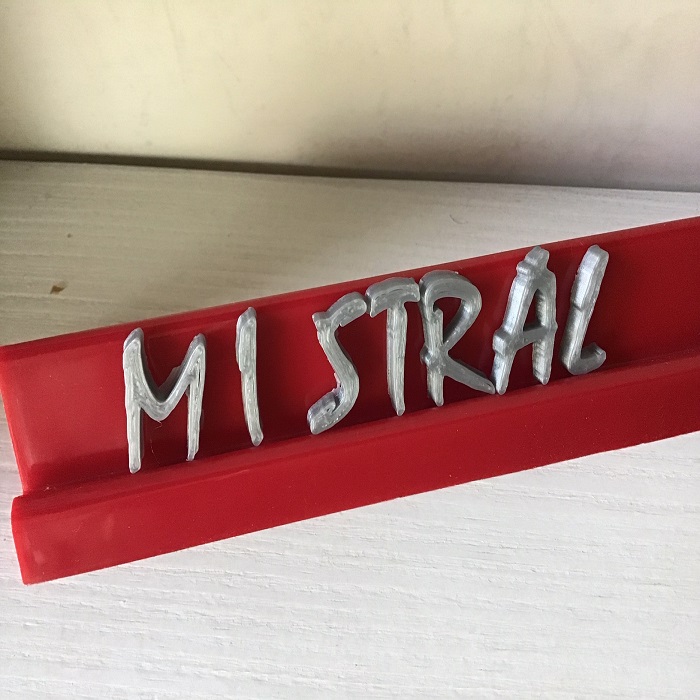 3D file MISTRAL font uppercase 3D letters file 📁・3D printing model to ...