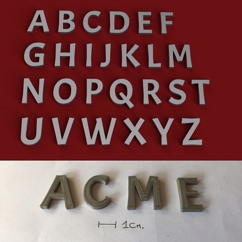 3D file ACME uppercase 3D letters STL file 📁 ・Model to download and 3D ...