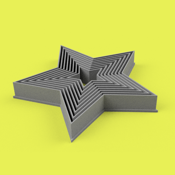 STL file Stars Cookie Cutter (5 pointed star) - 8 sizes 🌃 ・3D printing ...