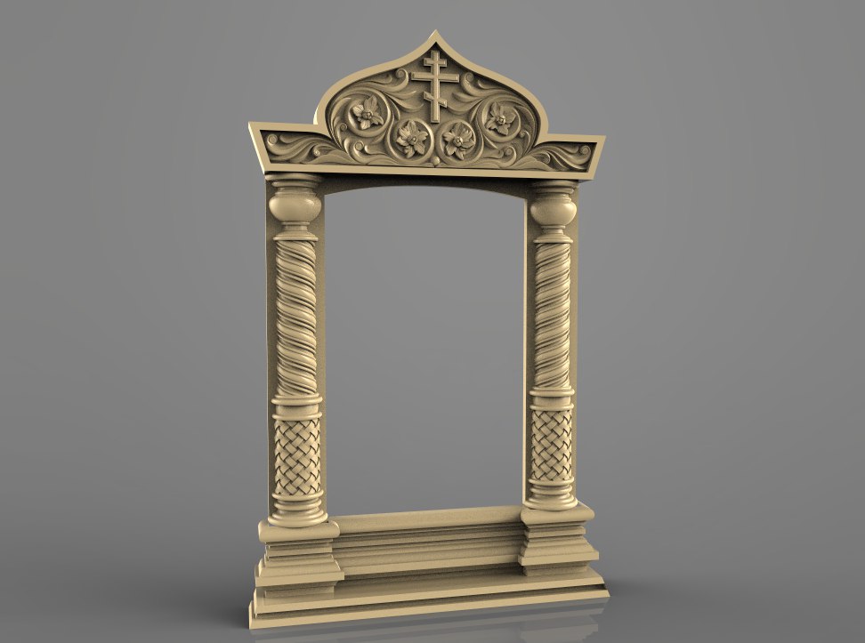 Free STL file Religious frame cnc art router 🖼️ ・Template to download ...