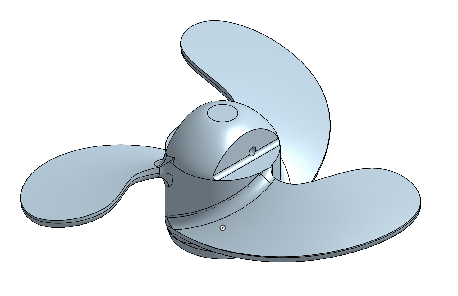 STL file Outboard electric motor propeller ⚡ ・3D printing model to ...