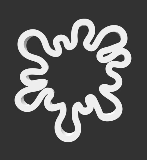 STL file Paint Splatter Cookie Cutter 🎨 ・3D printing template to ...