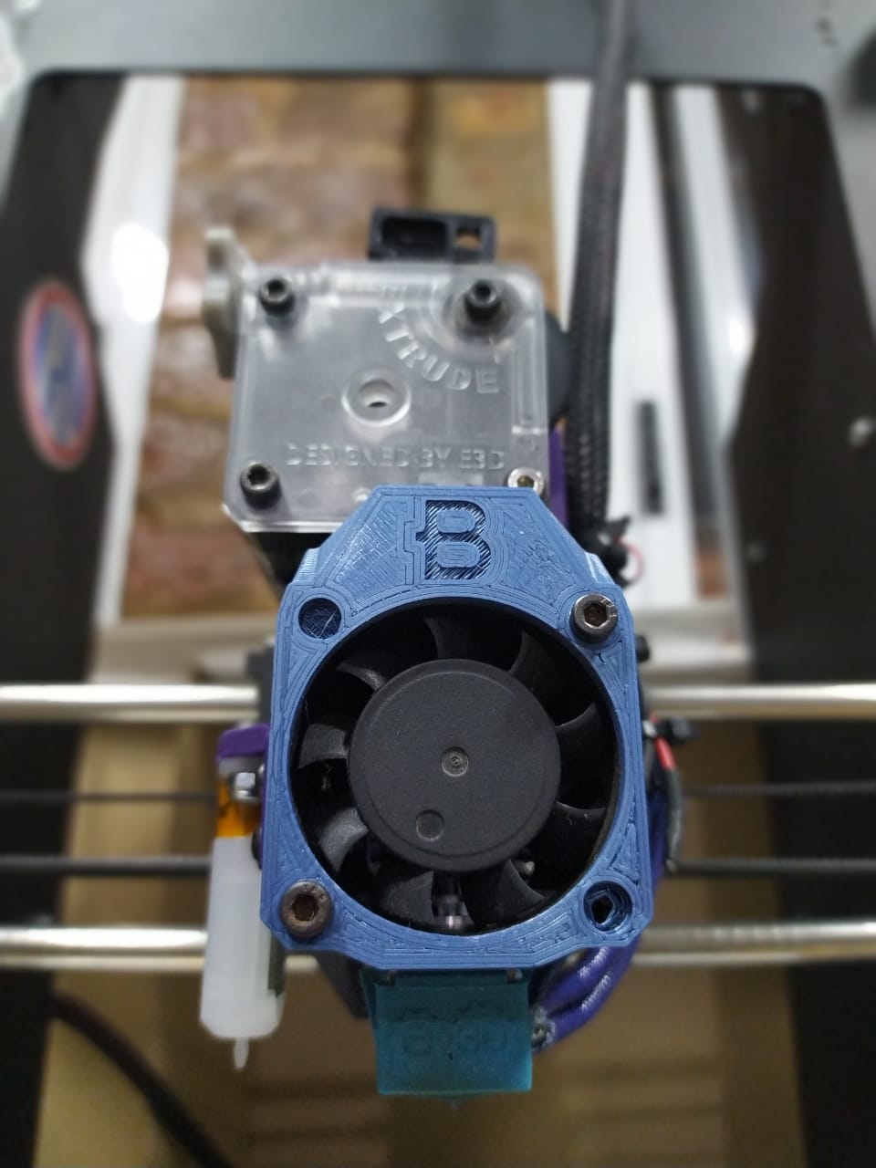 Free STL file titan extruder support with e3d v6 eva style hotend for ...