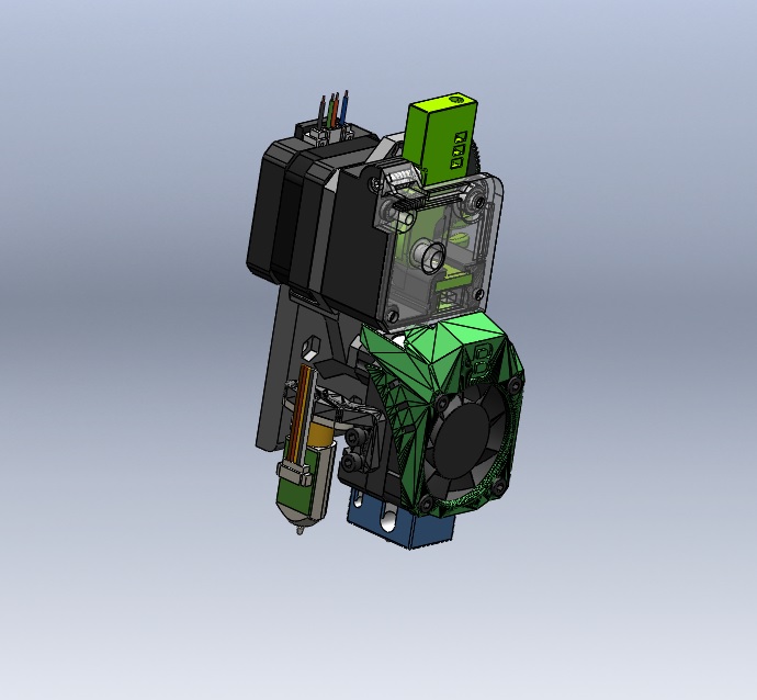 Free STL file titan extruder support with e3d v6 eva style hotend for ...