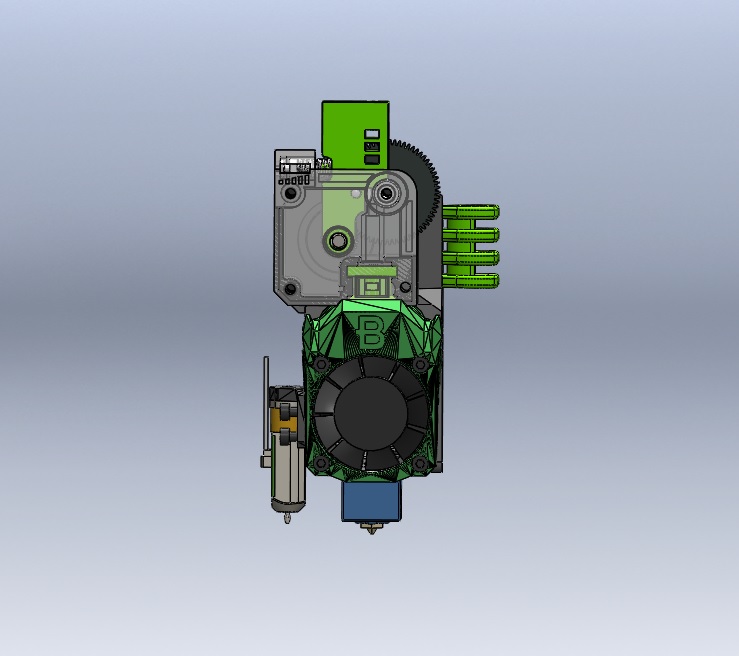 Free STL file titan extruder support with e3d v6 eva style hotend for ...