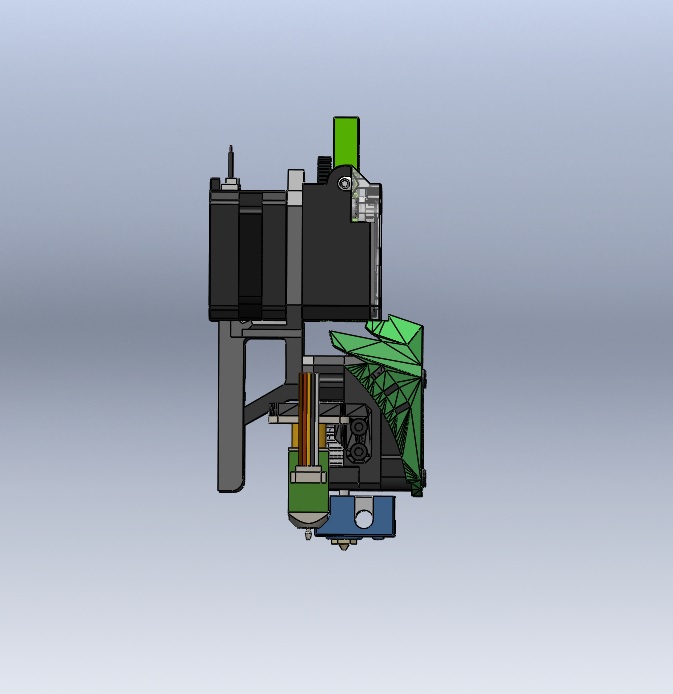 Free STL file titan extruder support with e3d v6 eva style hotend for ...
