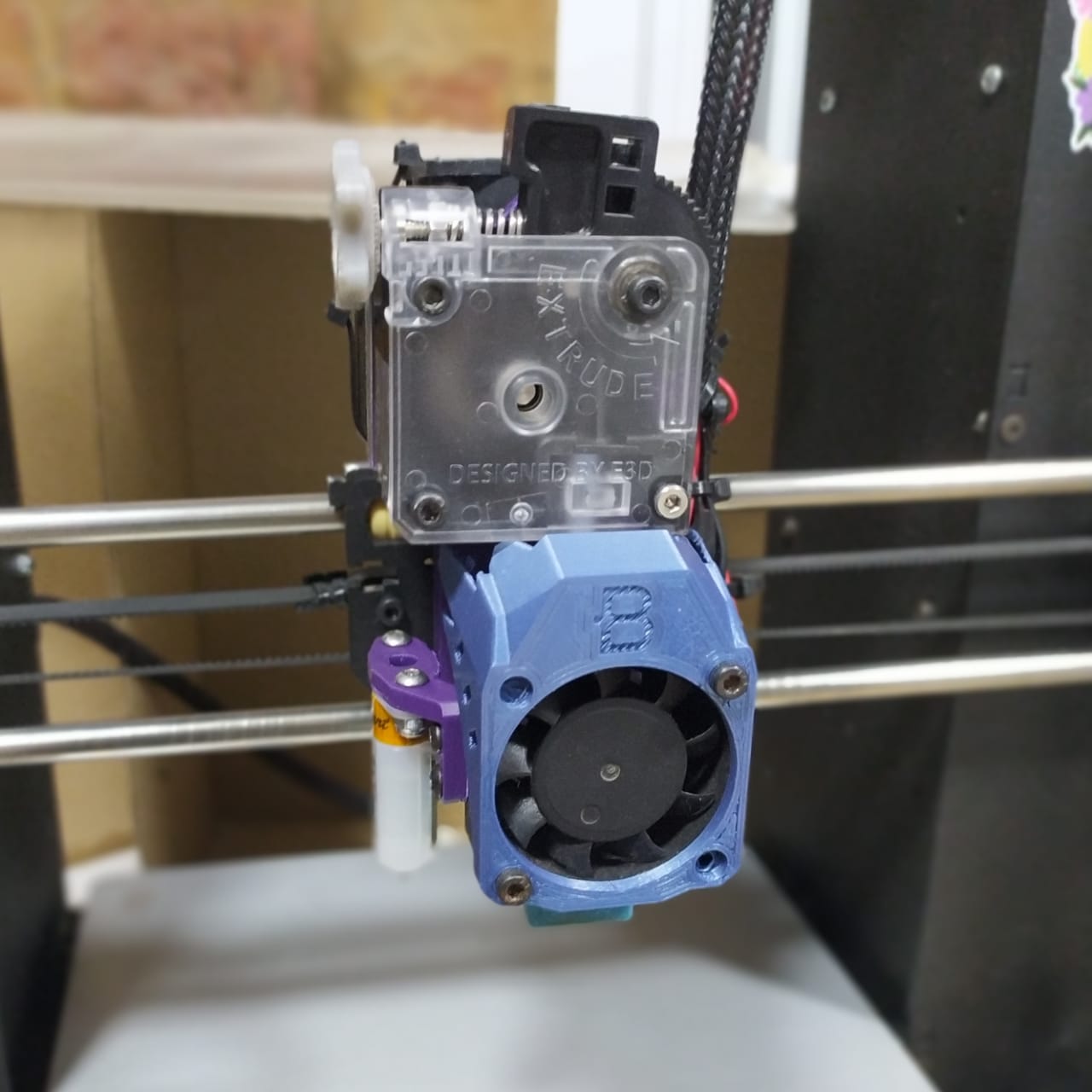 Free STL file titan extruder support with e3d v6 eva style hotend for ...