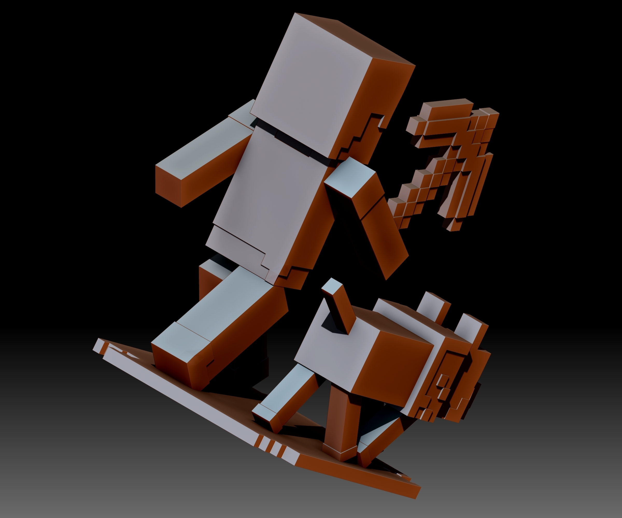 Archivo STL MineCraft Modelo 3d Archivo STL imprimible 👾 ・Modelo ...