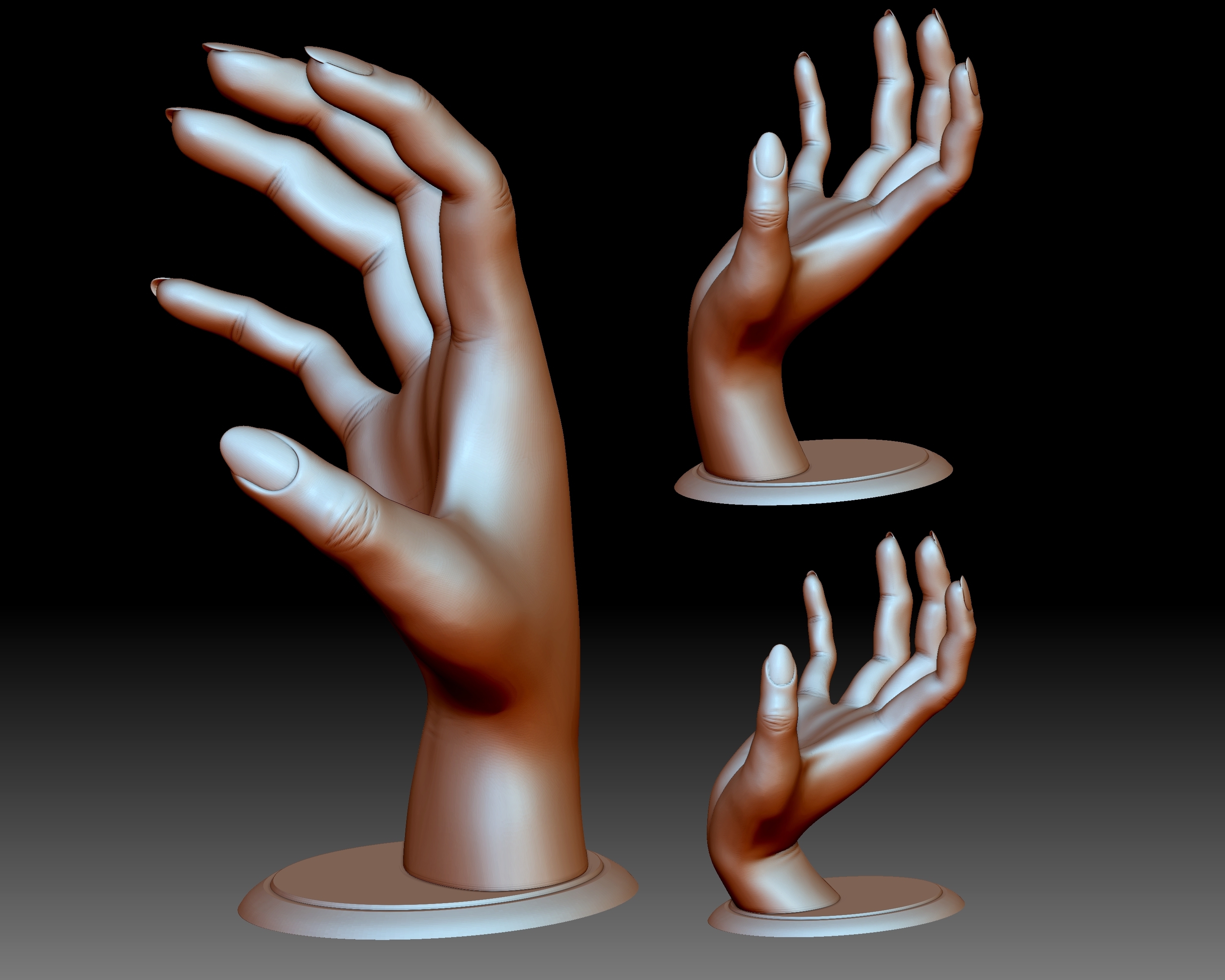 Hand Stand Jewelry Storage 3D printable model・ 3D File for ・Cults