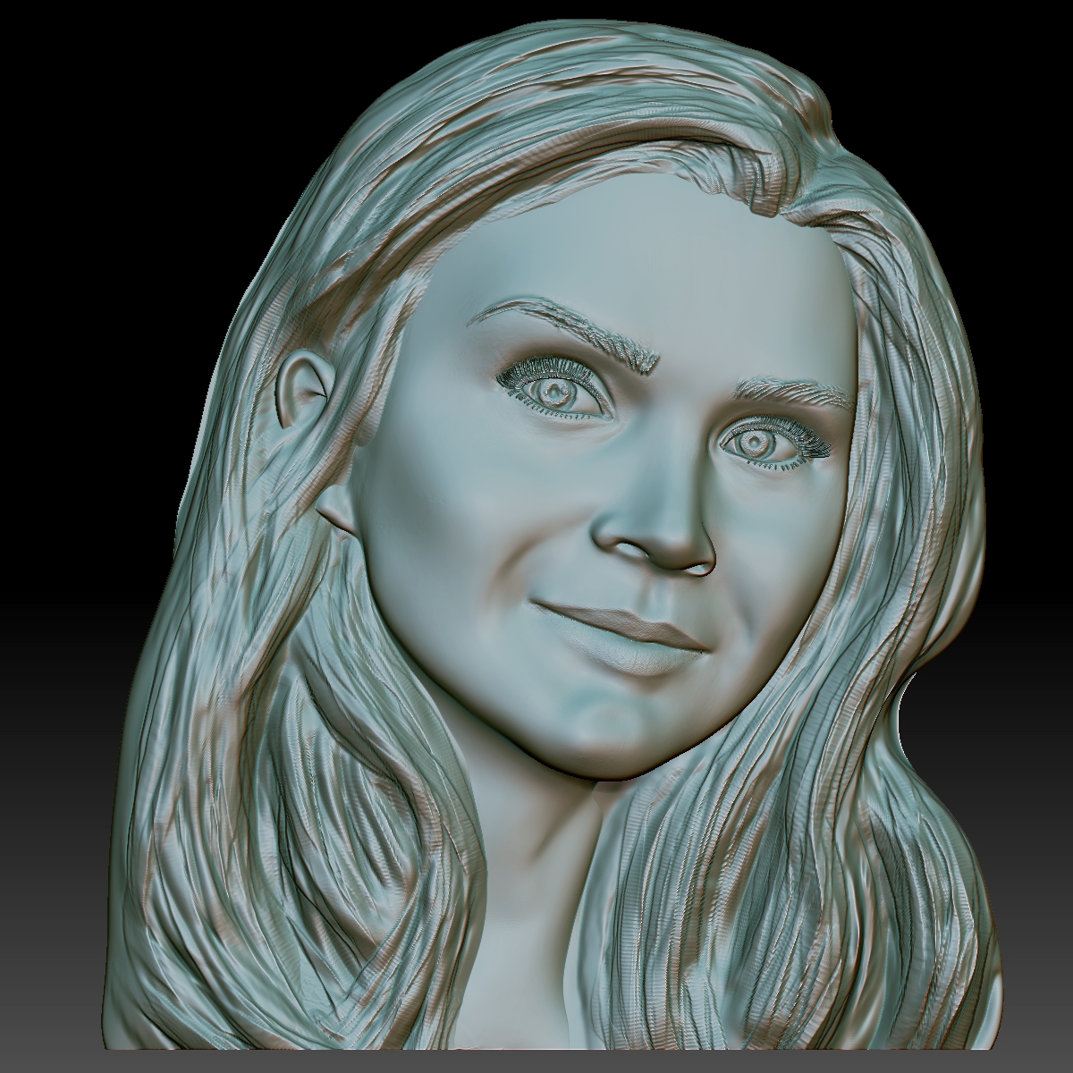 3D-Datei Portrait relief STL file for CNC router - 3d model bas-relief ...