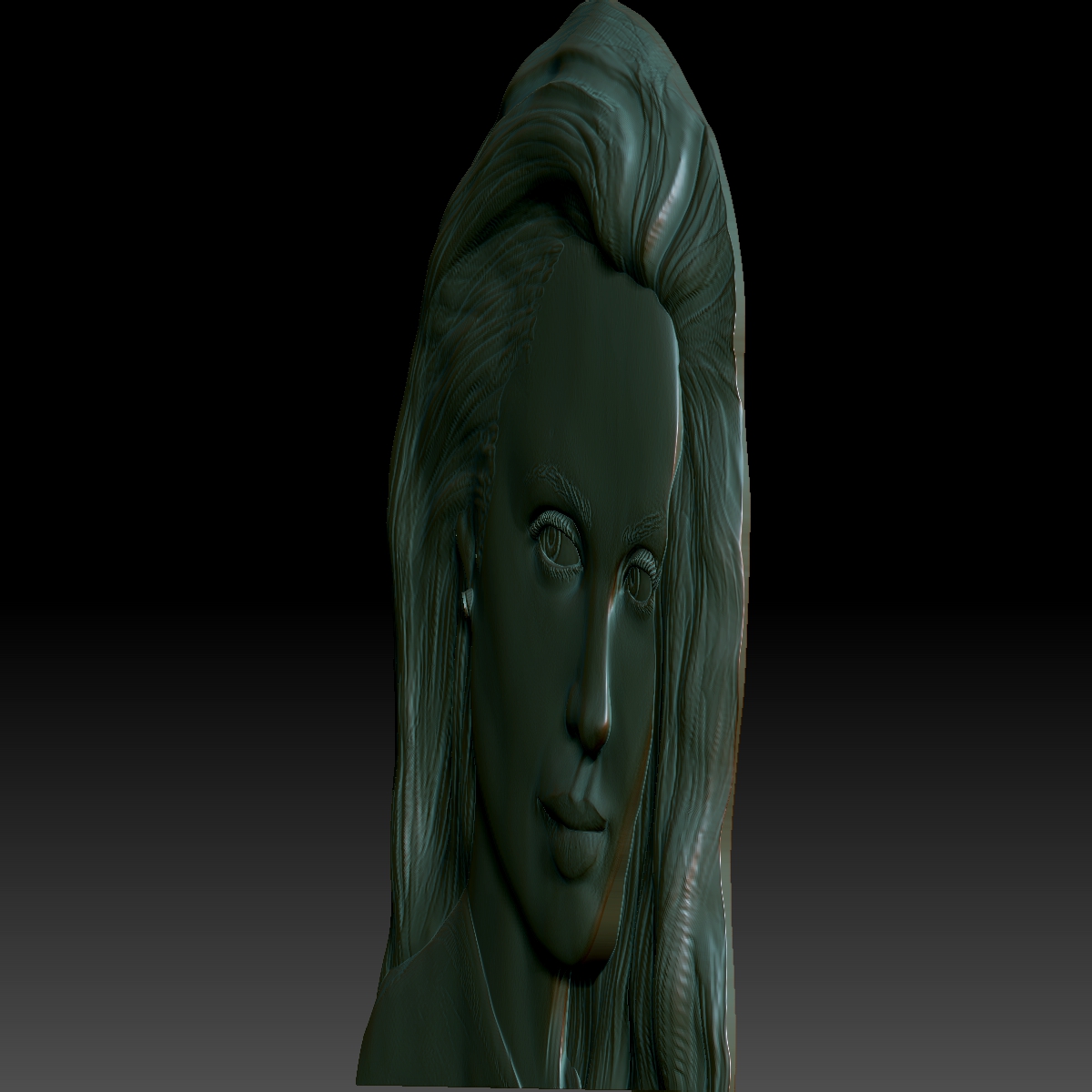 3D-Datei Portrait relief STL file for CNC router - 3d model bas-relief ...