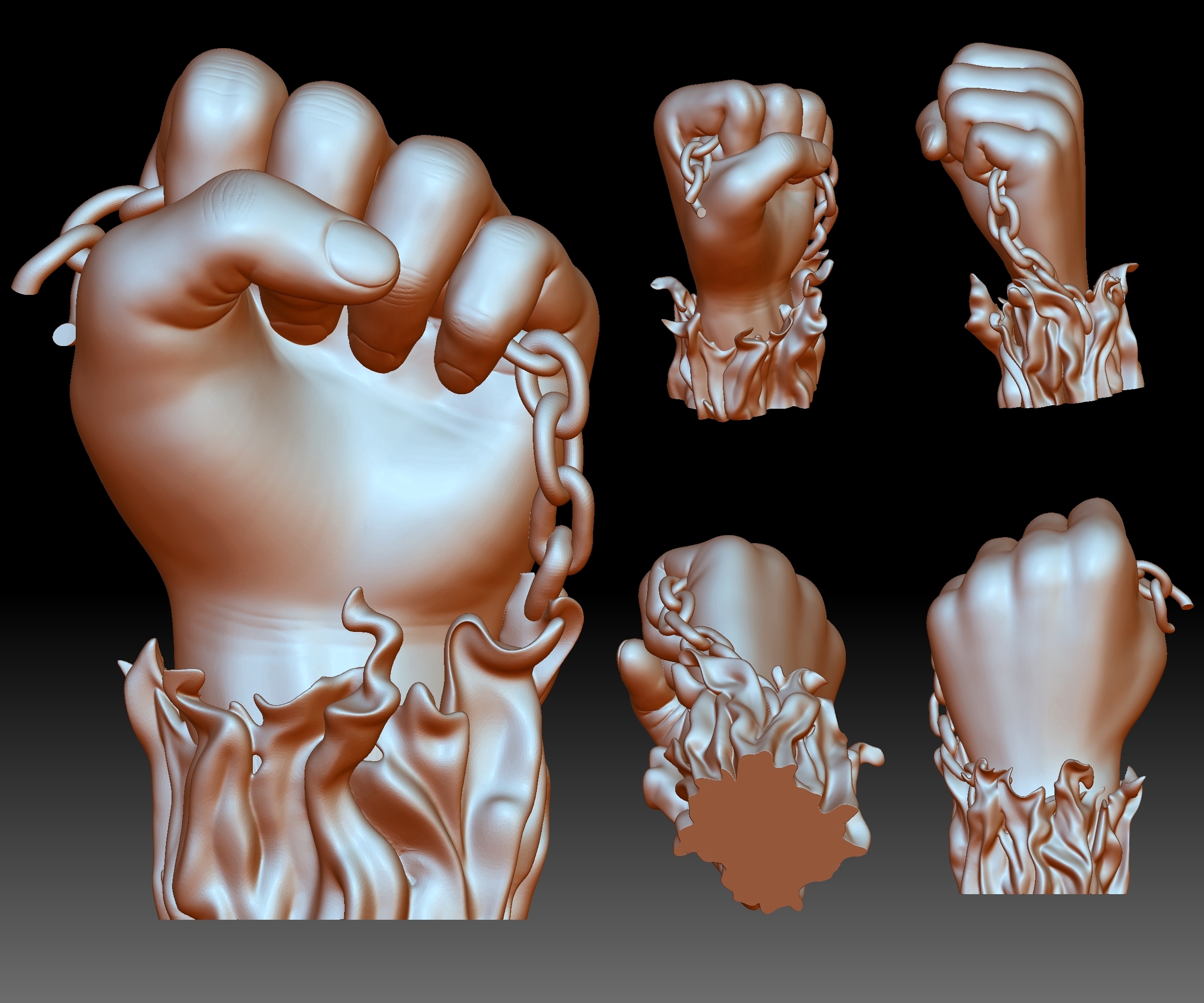 BLM sign hand logo fist STL file 3D printable model Black Lives・ 3D ...