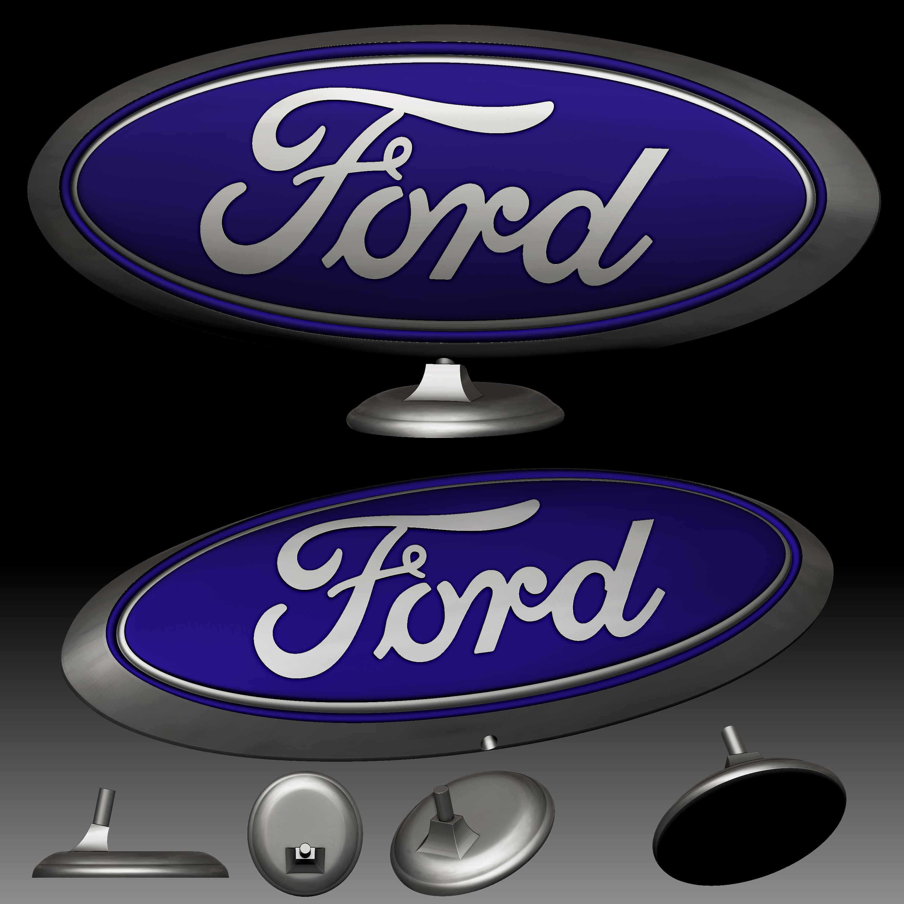 🚙 Ford logo car brand for 3D printer or CNC router・ 3D File for 3D ...