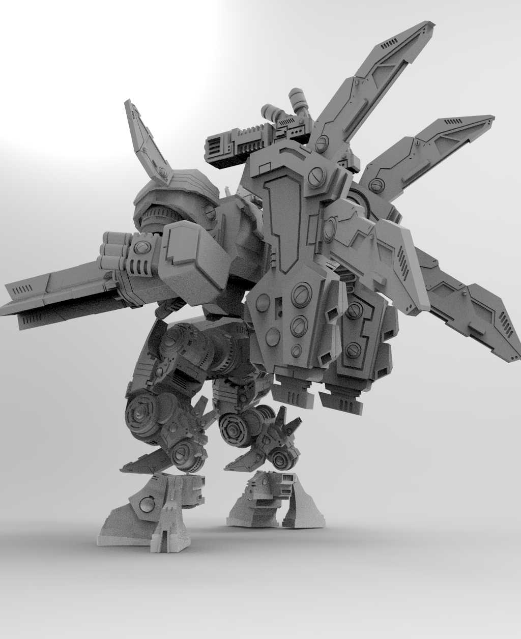 STL file XV127 Mohawk Heavy Arms Battlesuit 🎲・3D print model to ...