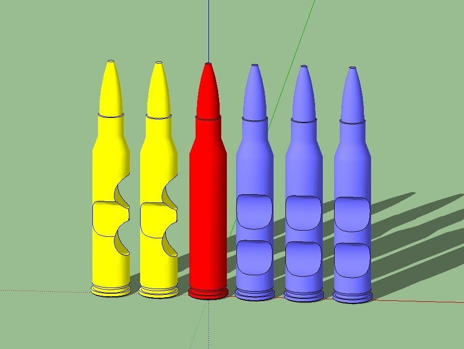 🧩 Bullet Puzzle・Free STL File for ・Cults