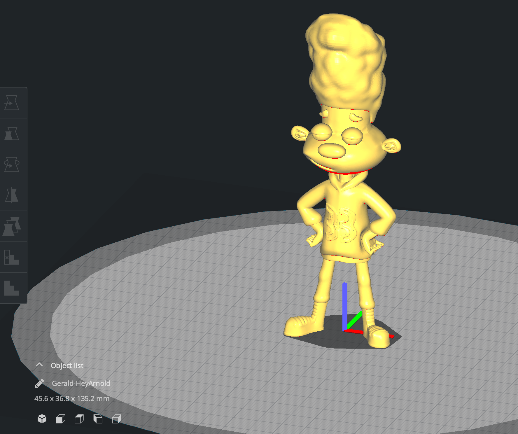 🎨 Gerald - Hey Arnold・Archivo STL para ・Cults