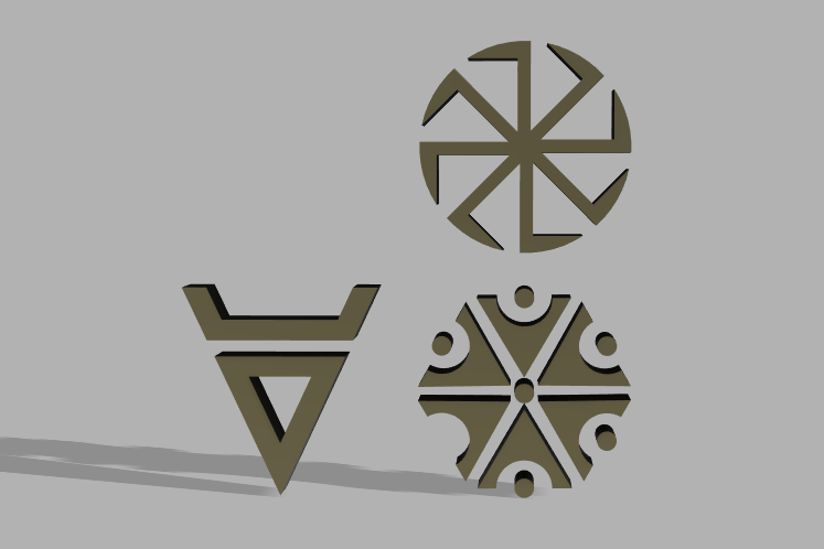 Free STL file Slavic Symbols 🔣 ・3D print object to download・Cults