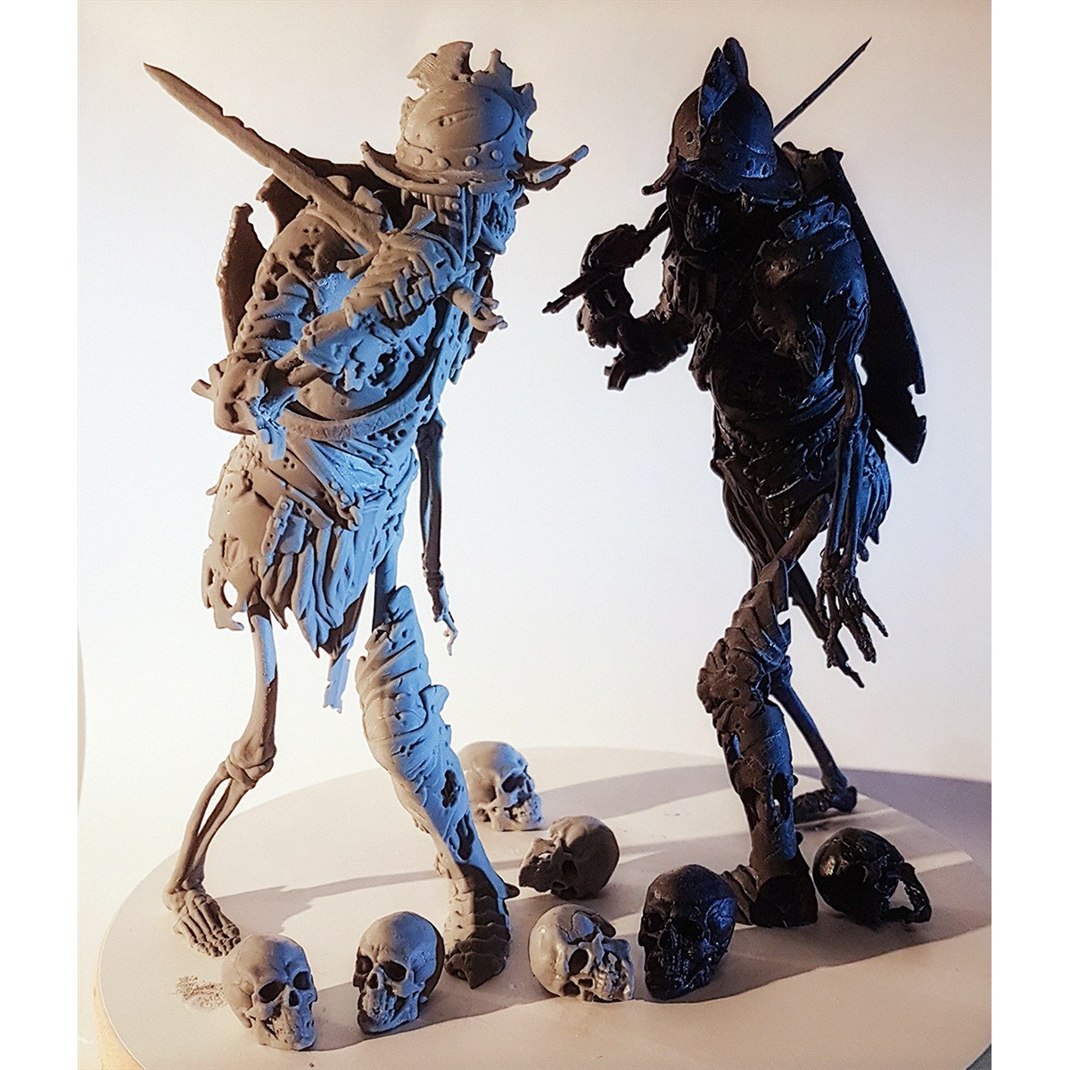 STL file Evil Skeleton Knight 💀・3D printable model to download・Cults