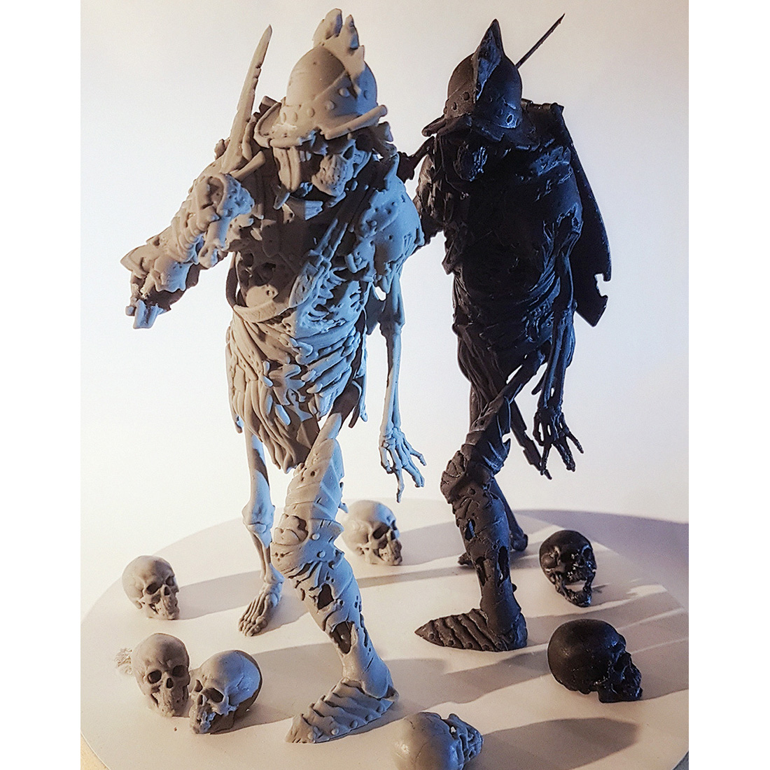 STL file Evil Skeleton Knight 💀・3D printable model to download・Cults