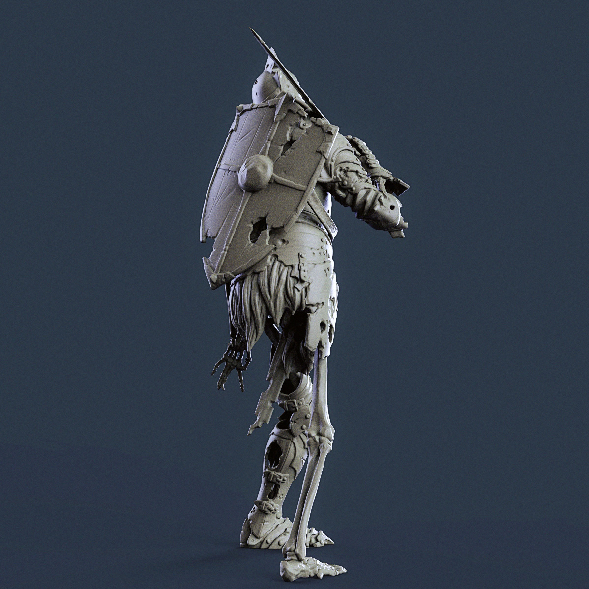 STL file Evil Skeleton Knight 💀・3D printable model to download・Cults