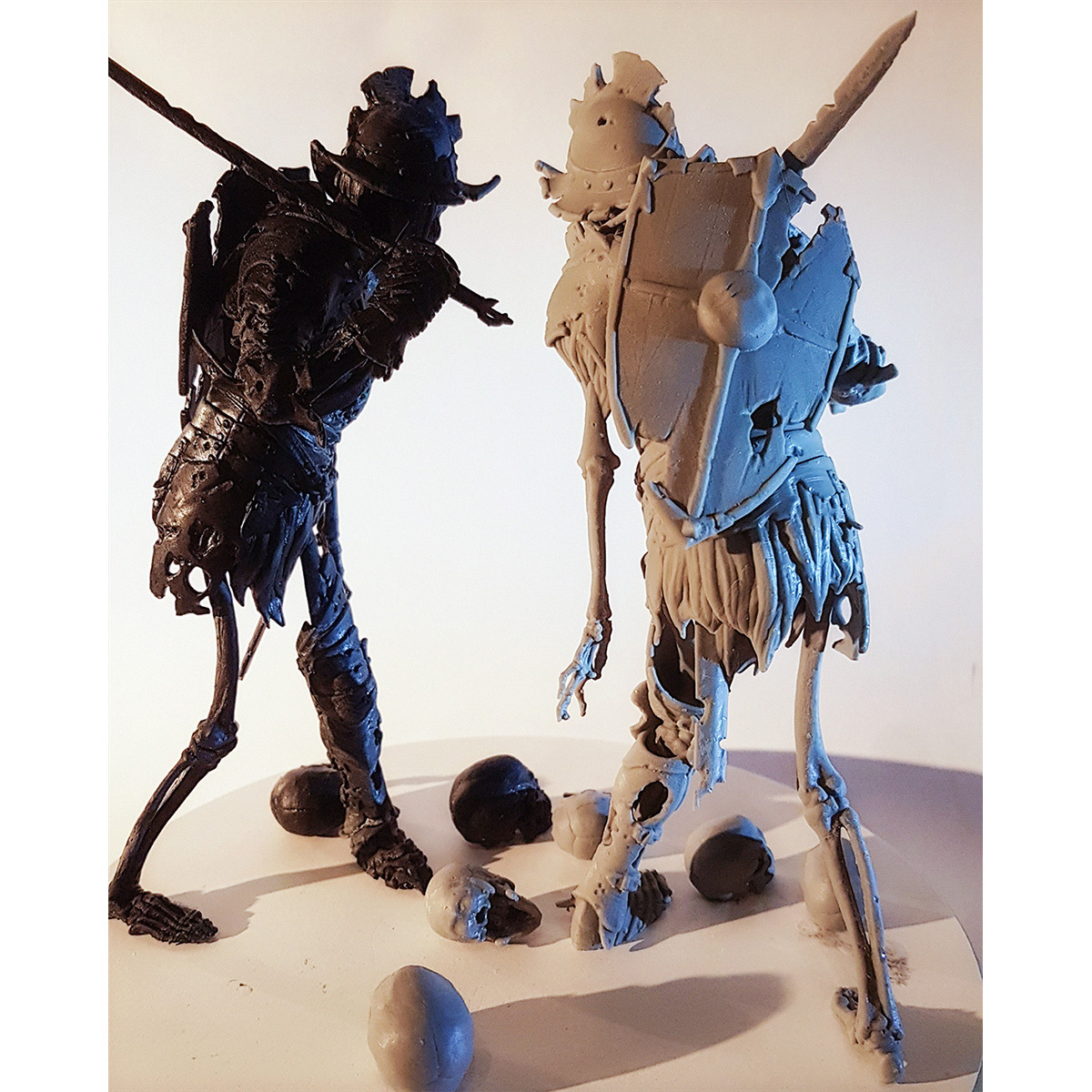 STL file Evil Skeleton Knight 💀・3D printable model to download・Cults