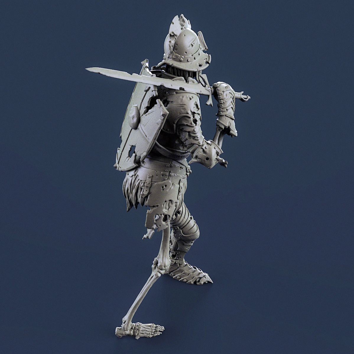 STL file Evil Skeleton Knight 💀・3D printable model to download・Cults