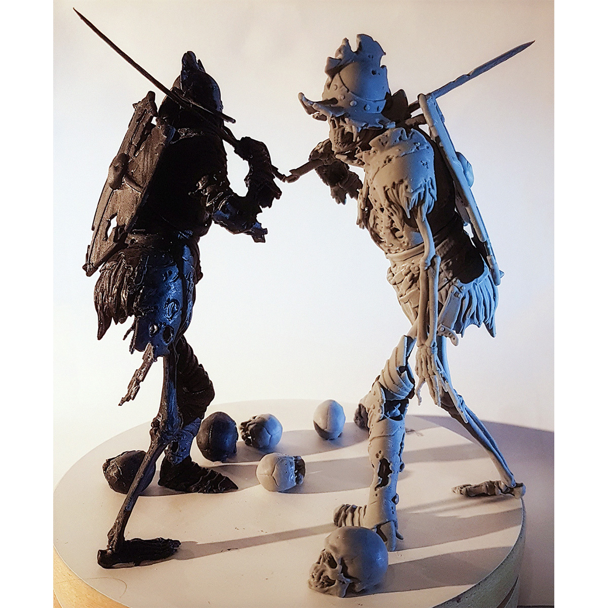 STL file Evil Skeleton Knight 💀・3D printable model to download・Cults