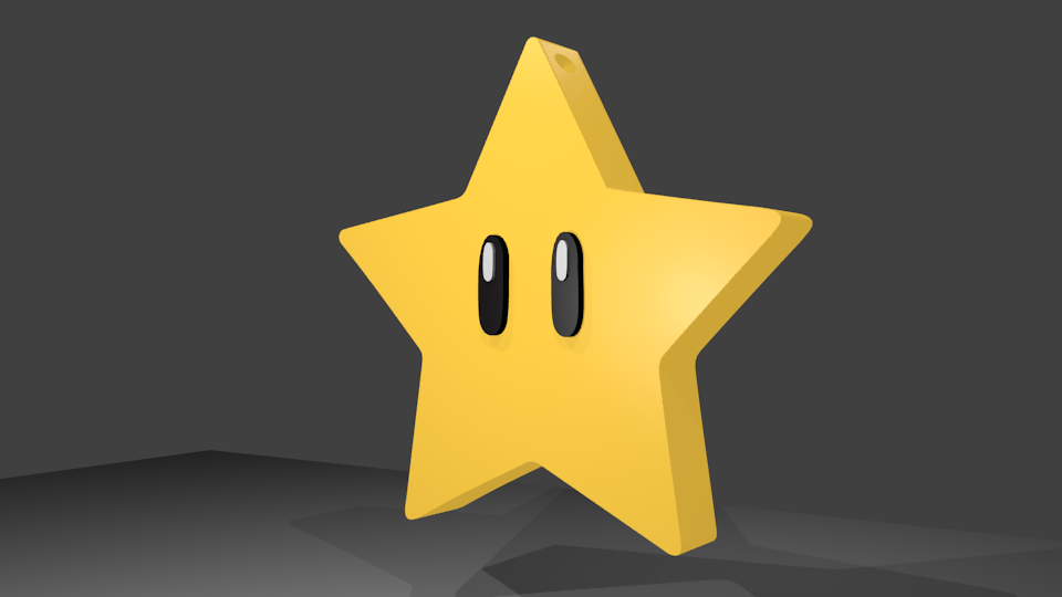 ⭐ MARIO BROS STAR KEY RING - MARIO BROS STAR KEY CHAIN・Free STL File ...