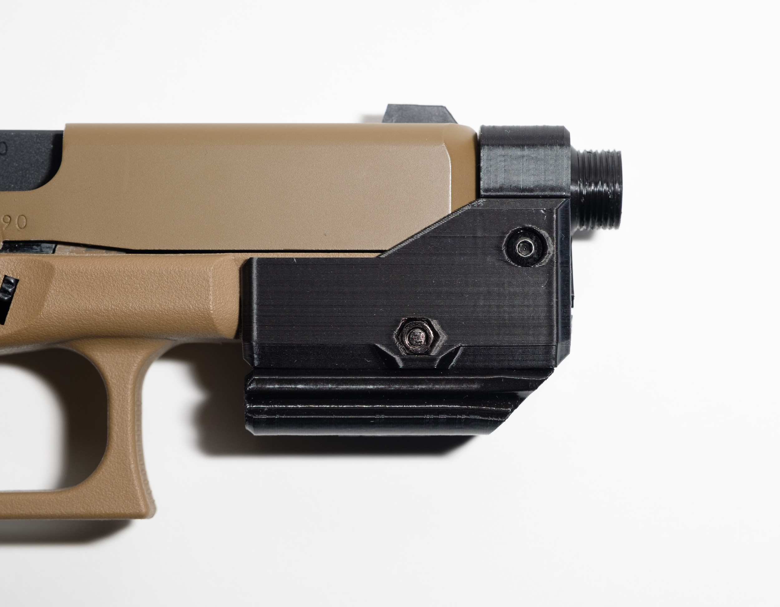 🔫 Glock 19 (X) thread adapter・ STL File for ・Cults