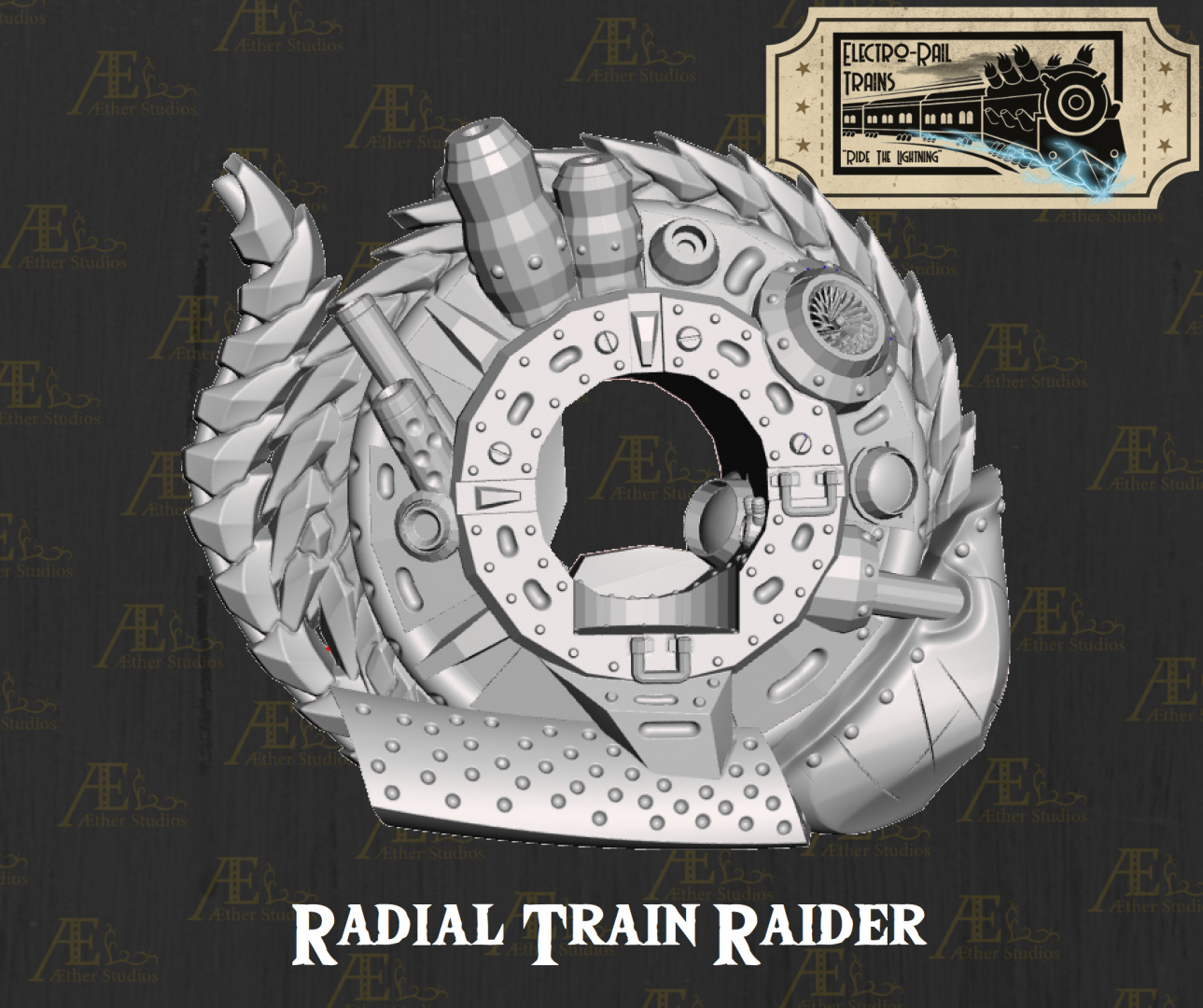 3D file AEELRT14 - Radial Train Raider 🚆 ・3D printer design to download ...