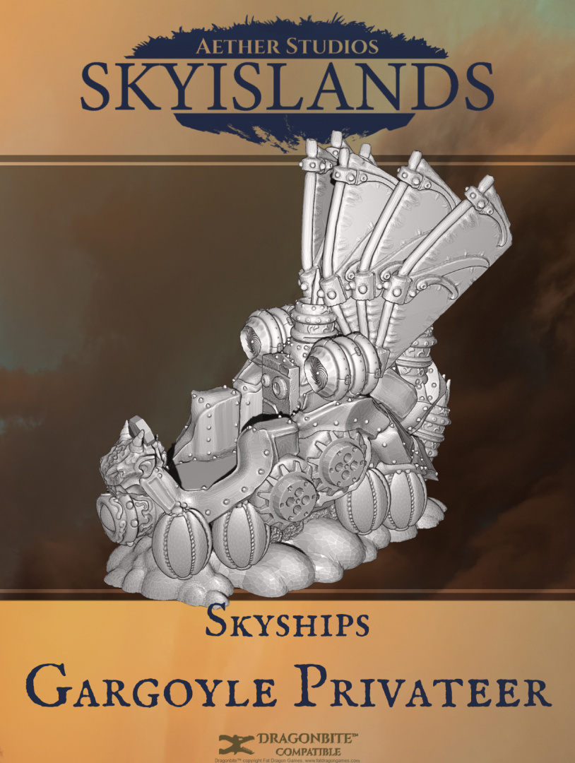 3D file Sky Islands: The Gargoyle Privateer 🚗 ・3D print design to ...