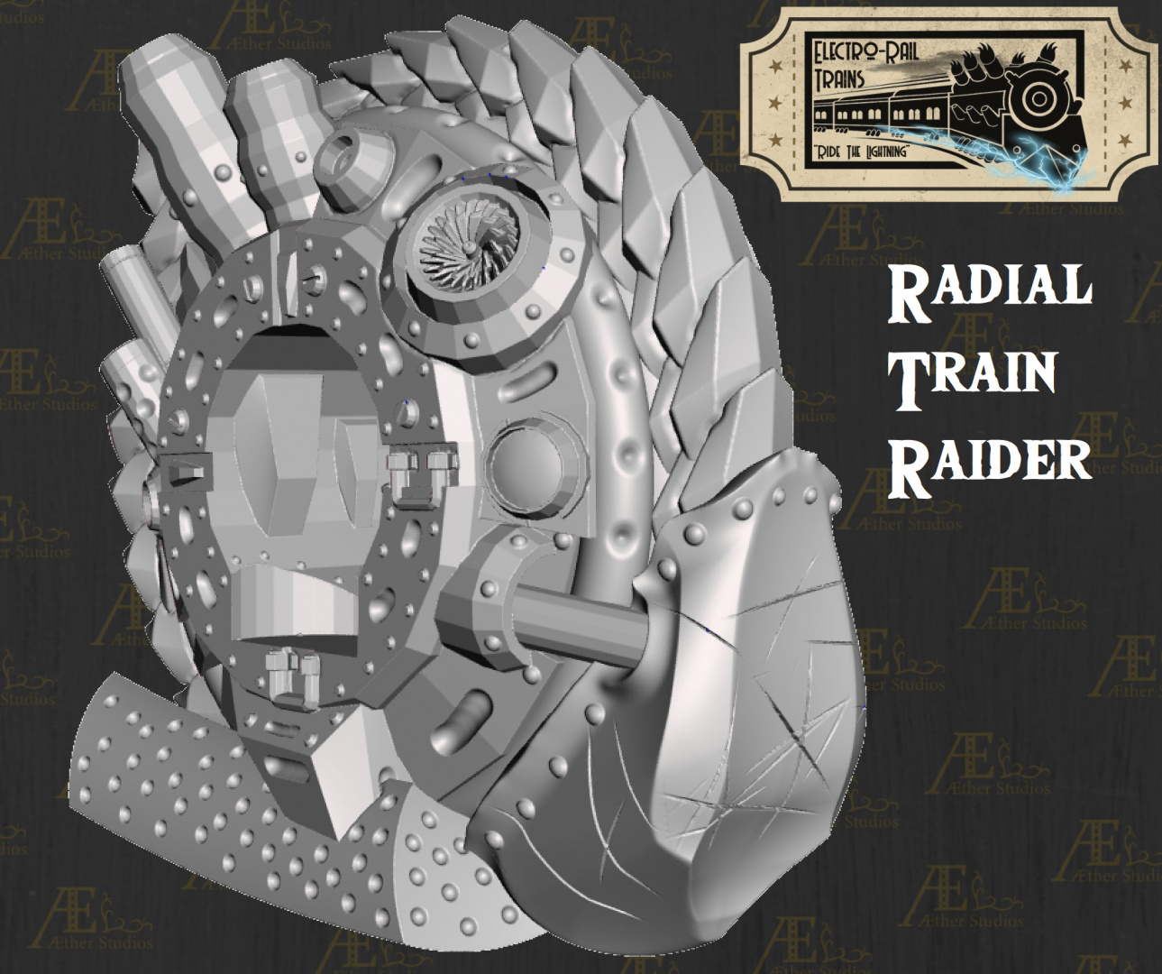 3D file AEELRT14 - Radial Train Raider 🚆 ・3D printer design to download ...