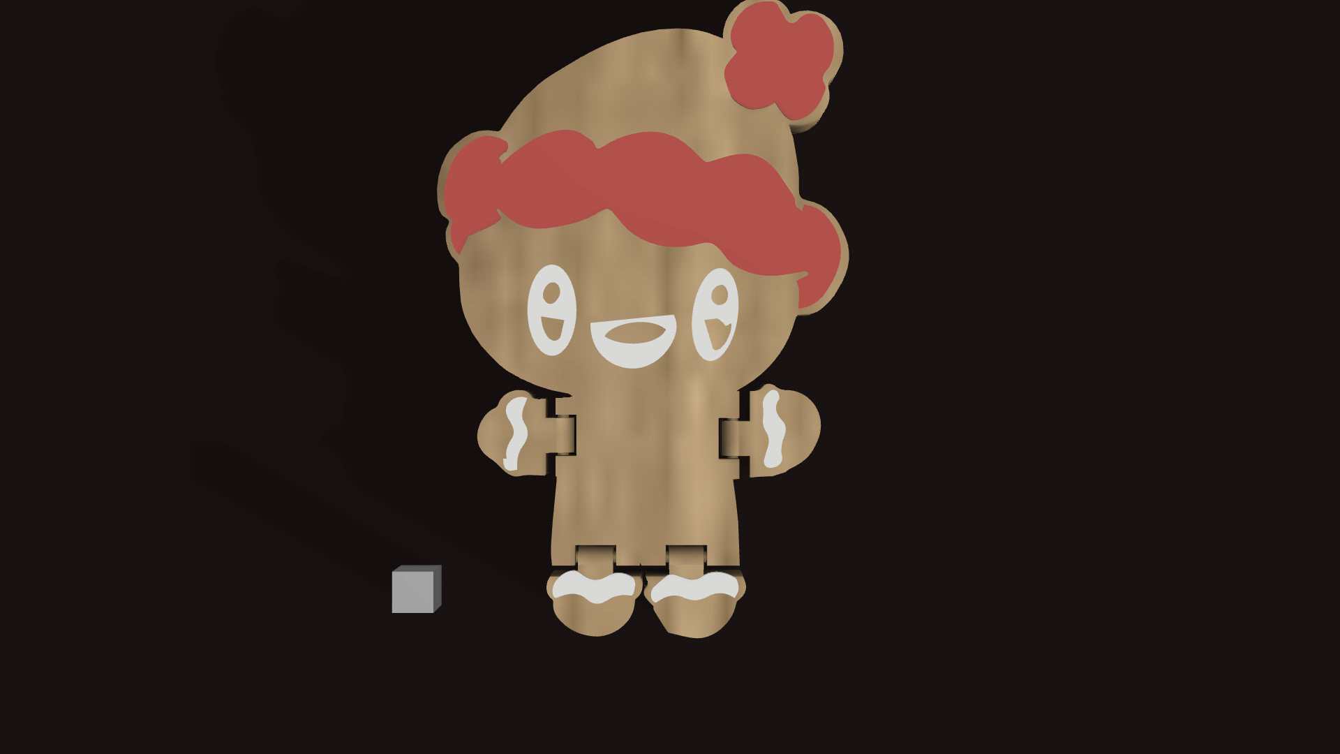 Free STL file flexible gingerbread man 👨 ・3D printing idea to download ...