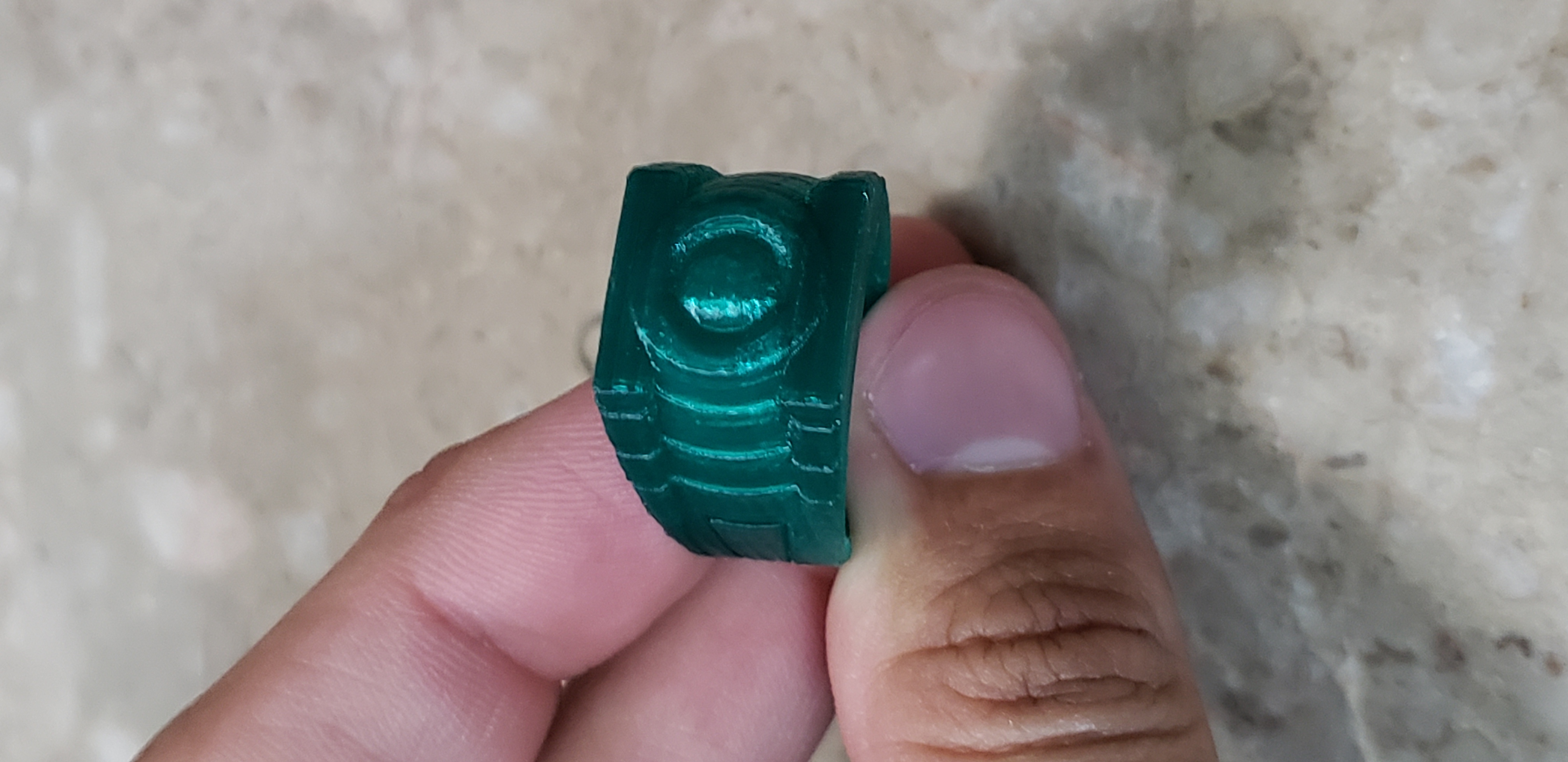 💍 Green Lantern's Ring・3D Print with the XYZ Printing Da Vinci Jr. 1.0 ...