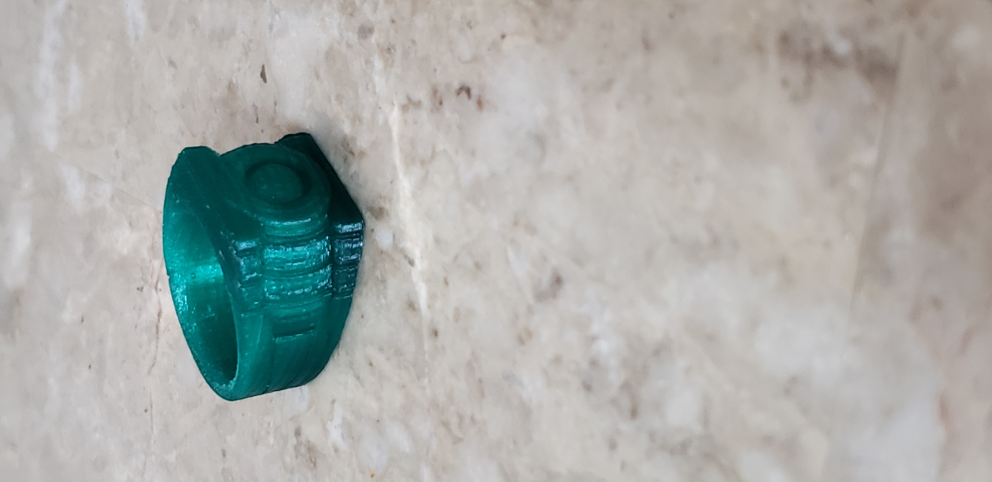 💍 Green Lantern's Ring・3D Print with the XYZ Printing Da Vinci Jr. 1.0 ...