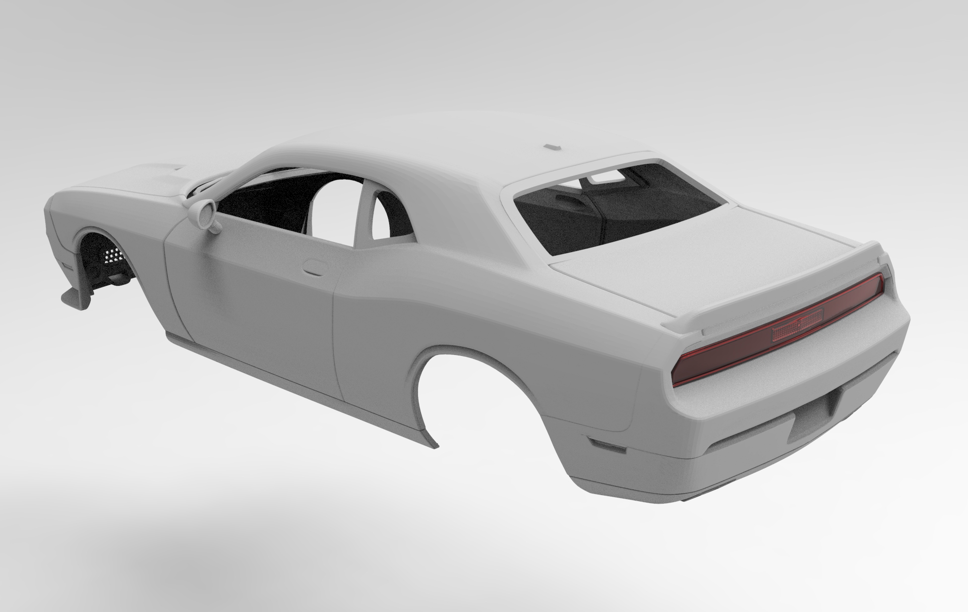 👽 STL model Dodge Challenger SRT8 324mm wheelbase・ STL File for ・Cults