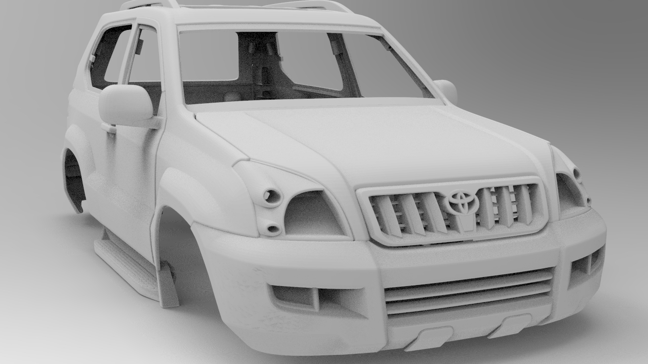 🚗 RC car body Toyota Prado 3 doors 275mm wheelbase Axial RC4WD・ STL ...