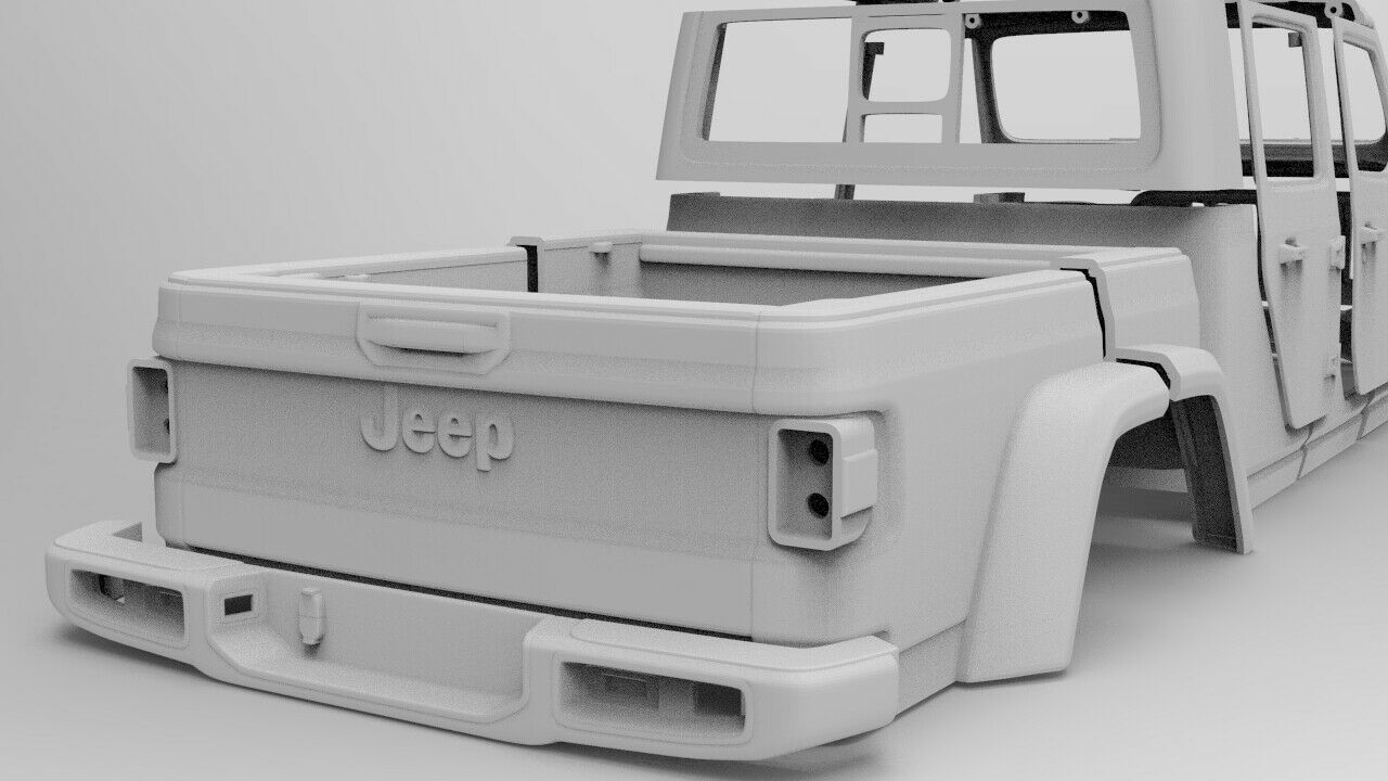 👽 Jeep Gladiator 3d model print Axial RC4WD・ STL File for ・Cults