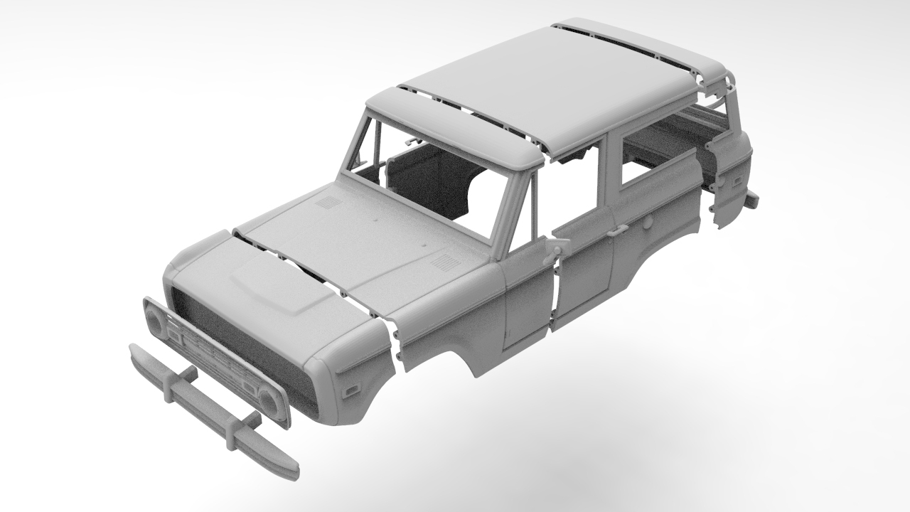🚙 RC body Ford Bronco 275mm wheelbase RC4WD STL 3d model files・ STL ...