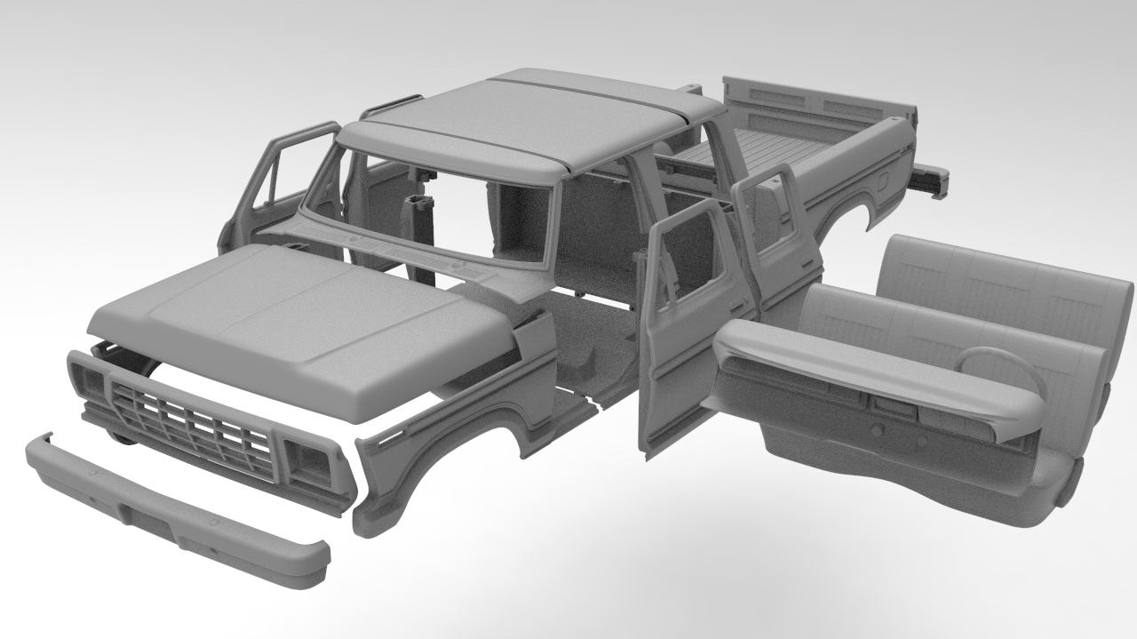 STL file RC Ford F150 1978 truck STL model 🚙 ・3D printing design to ...