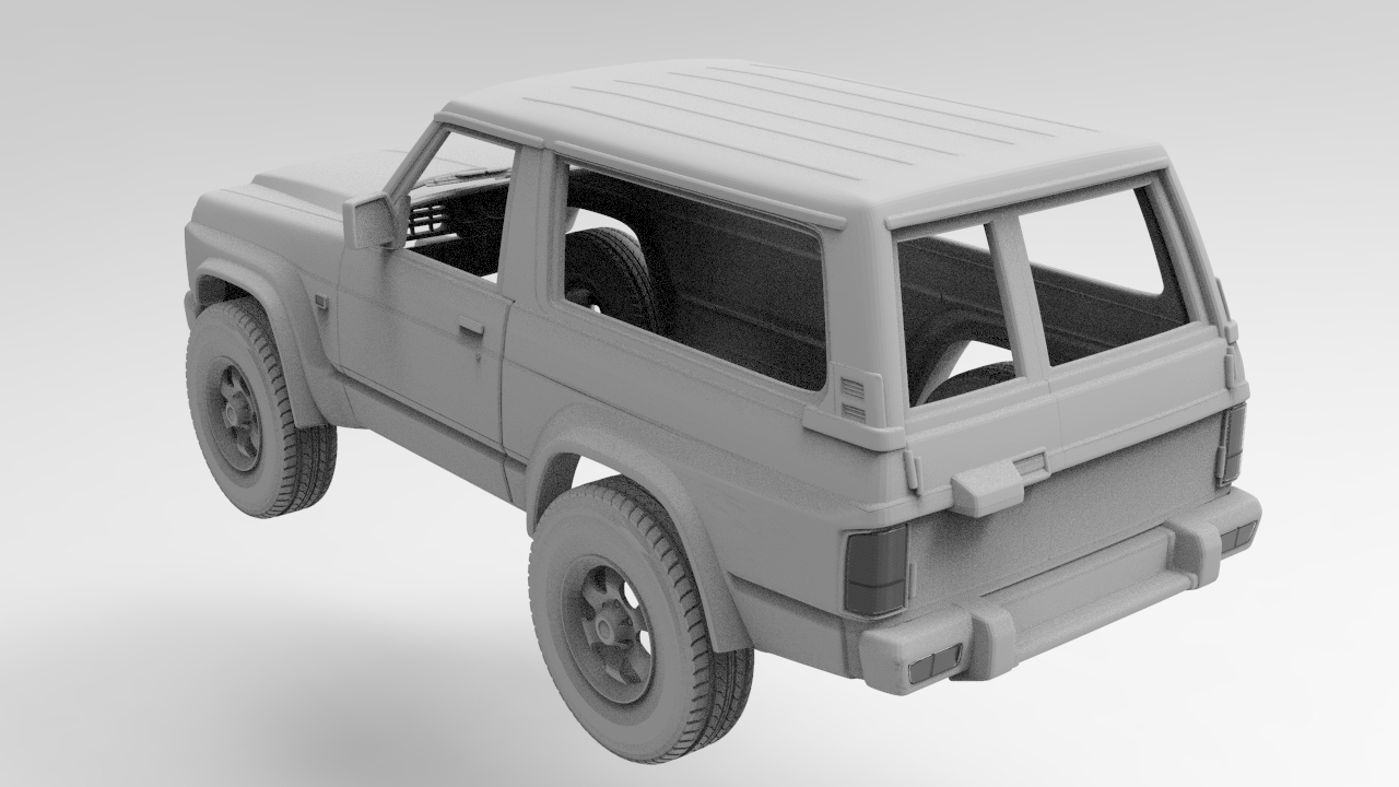 STL 文件 RC body Nissan Patrol Y60 3 Door STL files 275mm wheelbase 🚪 ・可 ...
