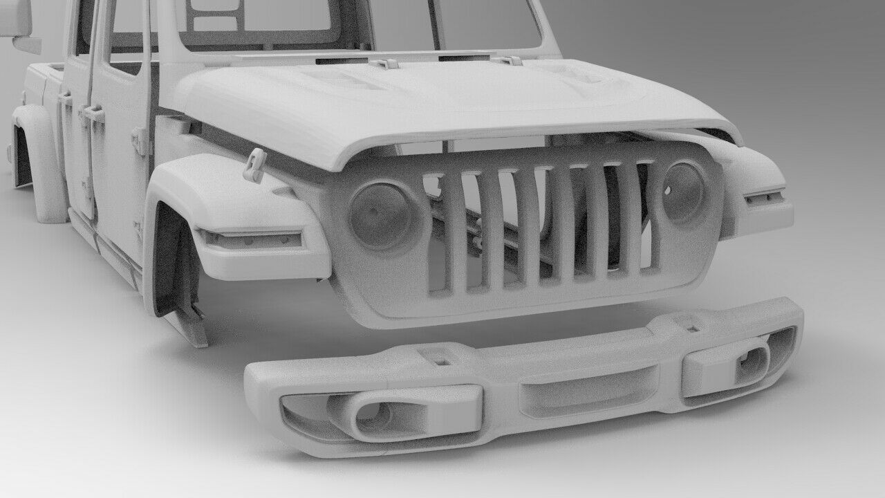👽 Jeep Gladiator 3d model print Axial RC4WD・ STL File for ・Cults